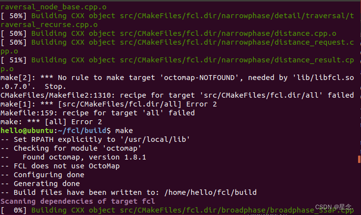 Linux flc安装教程 和No rule to nake target ‘octonap-NOTFOUND‘, needed by ‘lib/libfcl.so.0.7.0.stop.解决 ...