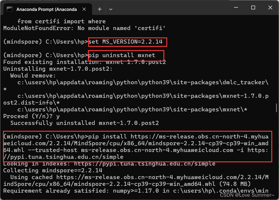 Windows安装华为昇思MindSpore_mindspore windows-CSDN博客