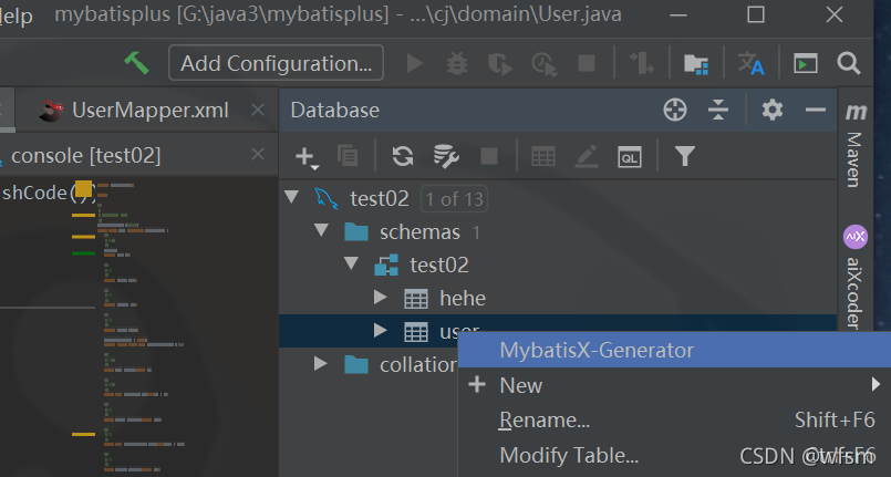 idea中mybatisx使用_database navigator无法使用mybatisx-CSDN博客