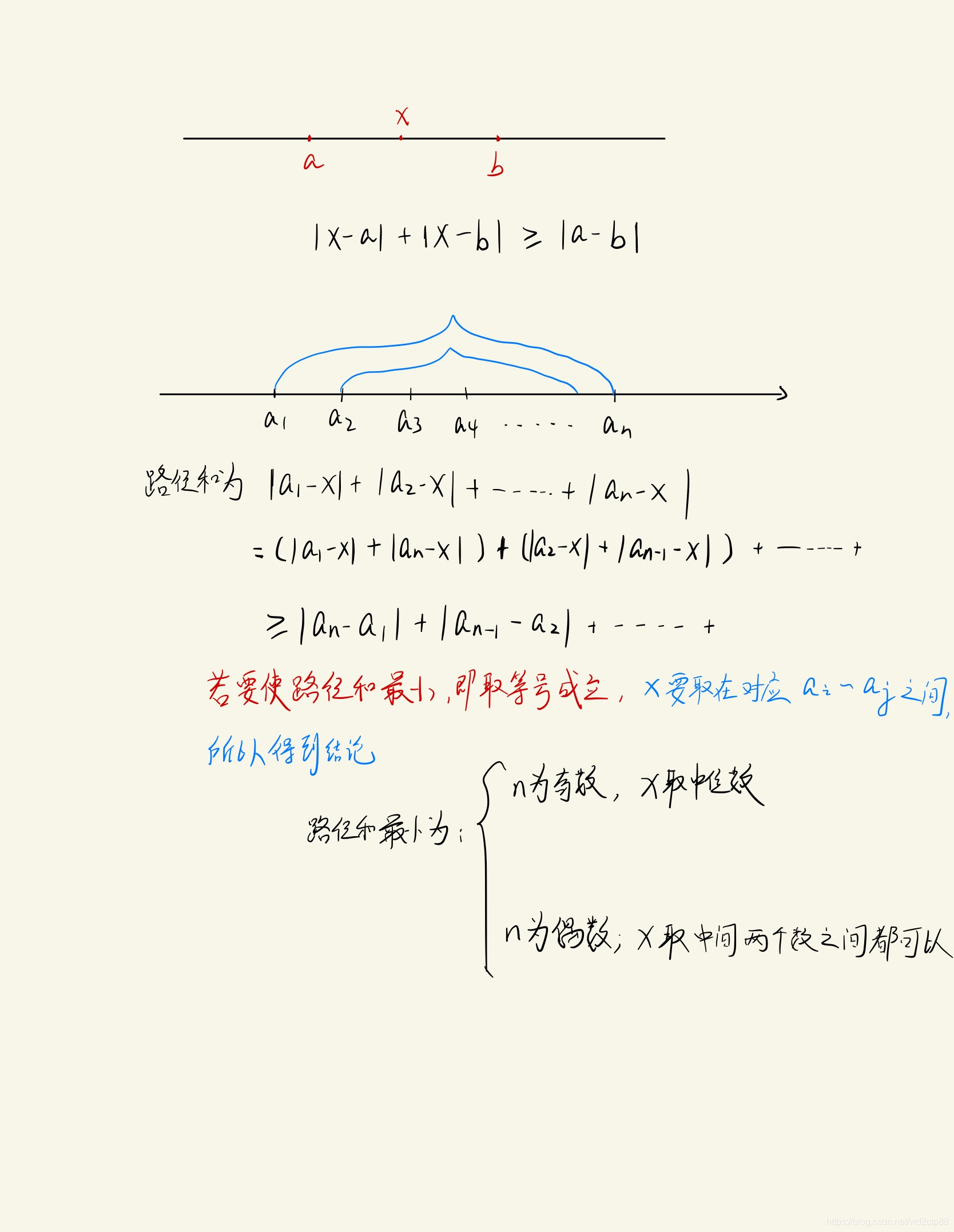 AcWing 104. 货仓选址-CSDN博客
