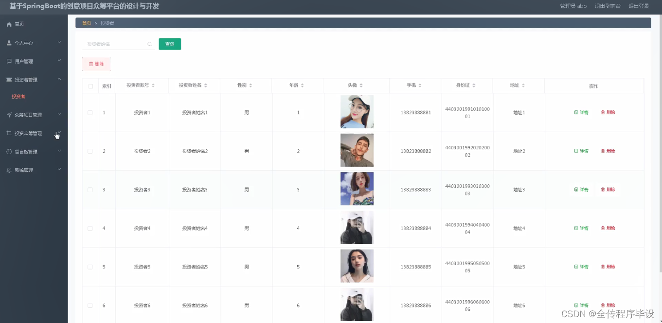 Java计算机毕业设计基于的创意项目众筹平台的设计与开发（附源码springboot开题论文）创意信息使用的java开源框架是什么 Csdn博客 0701