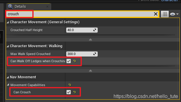 虚幻引擎图文笔记：如何让角色可以蹲着走(Crouch Walk) 方法一 ：使用BlendNode实现_ue5 角色下蹲两次-CSDN博客