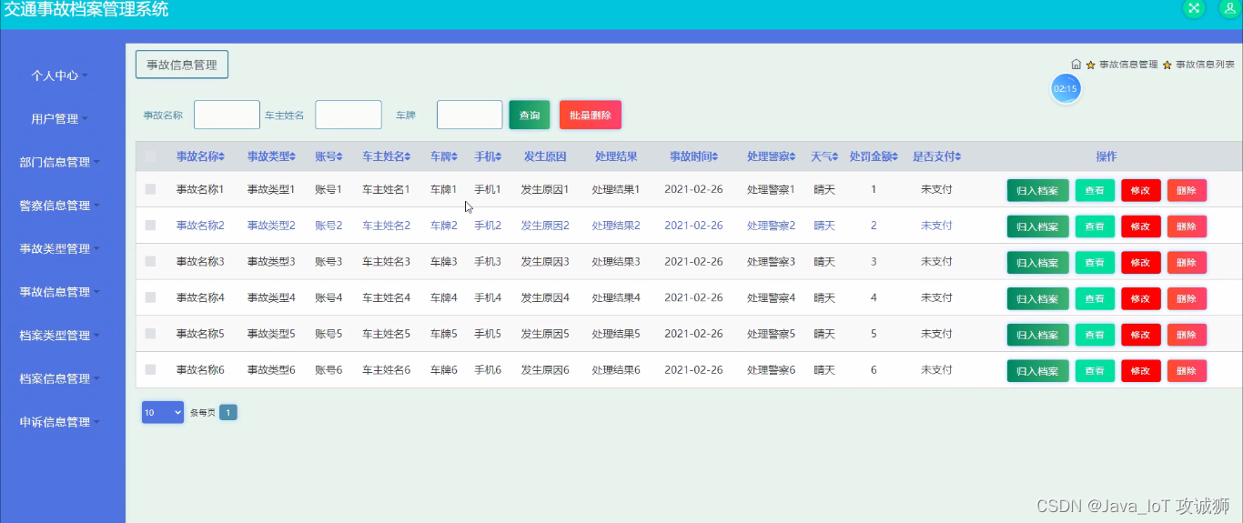 047基于SSM+Jsp的交通事故档案管理系统_交通事故档案管理系统 数据库-CSDN博客