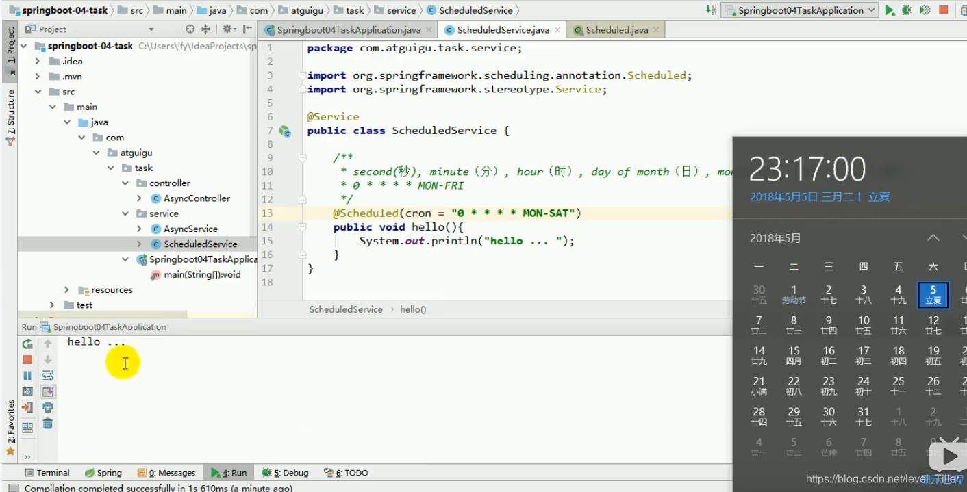 springboot任务之定时任务_cron-like expression-CSDN博客