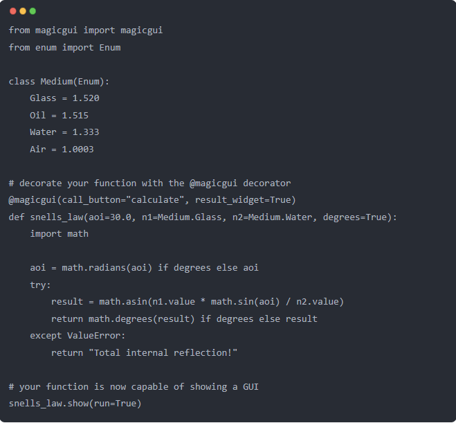 一款能自动生成GUI界面的 Python 库：MagicGUI_python magicgui-CSDN博客