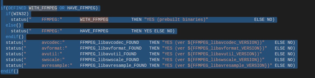 交叉编译opencv时候ffmpeg选项始终为no的解决方法_opencv ffmpeg no_ffmpeg: no-CSDN博客