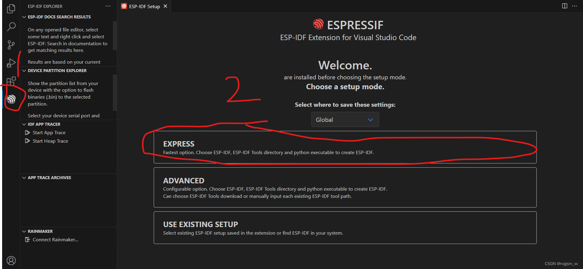 Vscode安装Esp32-idf教程 一键下载_esp-idf 下载-CSDN博客