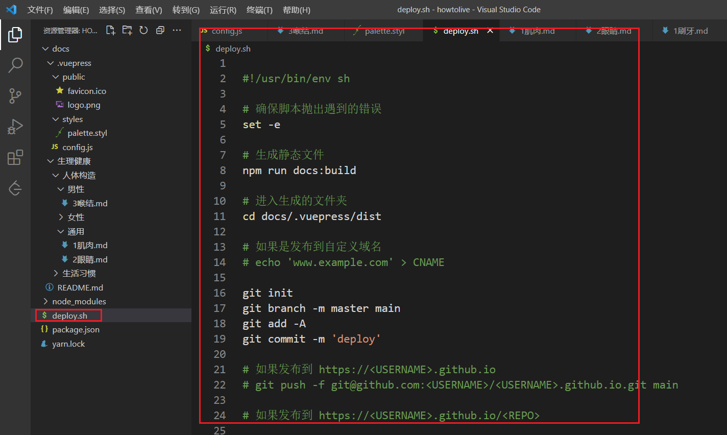 【教程】使用vuepress构建静态文档网站，并部署到github上vuepress部署到github Csdn博客