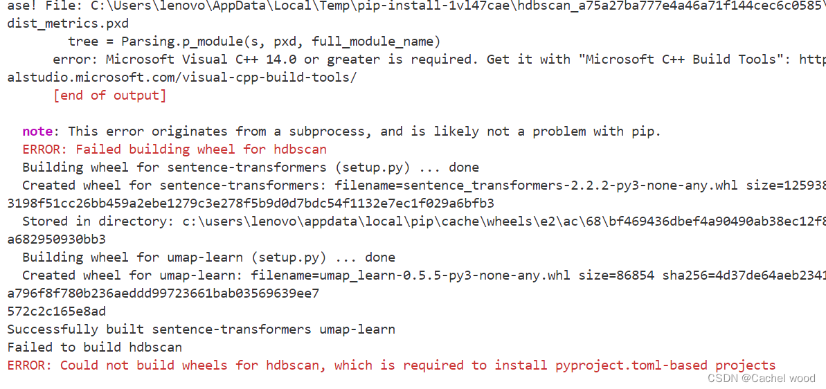BERTopic安装最全教程及报错处理_自然语言处理nlp-CSDN专栏