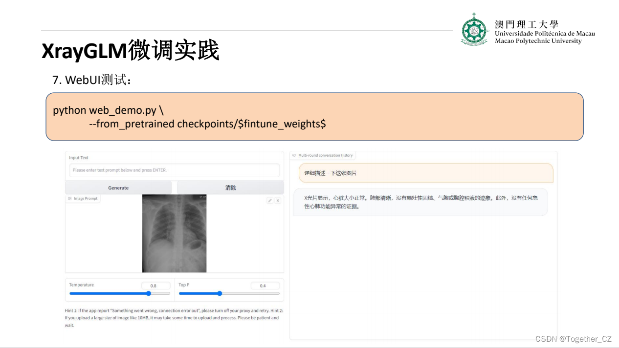 《XrayGLM：基于VisualGLM-6B微调训练对X光胸片进行医学诊断》学习分享与本地项目微调部署实践-CSDN博客