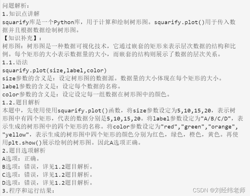 Python中的数据可视化：树形图 Squarifyplot Csdn博客 