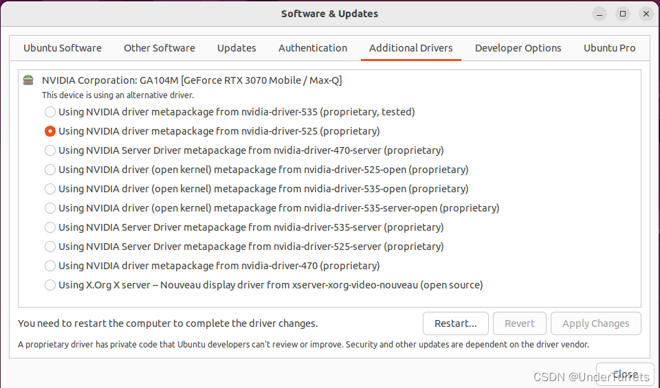【Linux】安装n卡驱动，美化gnome-CSDN博客