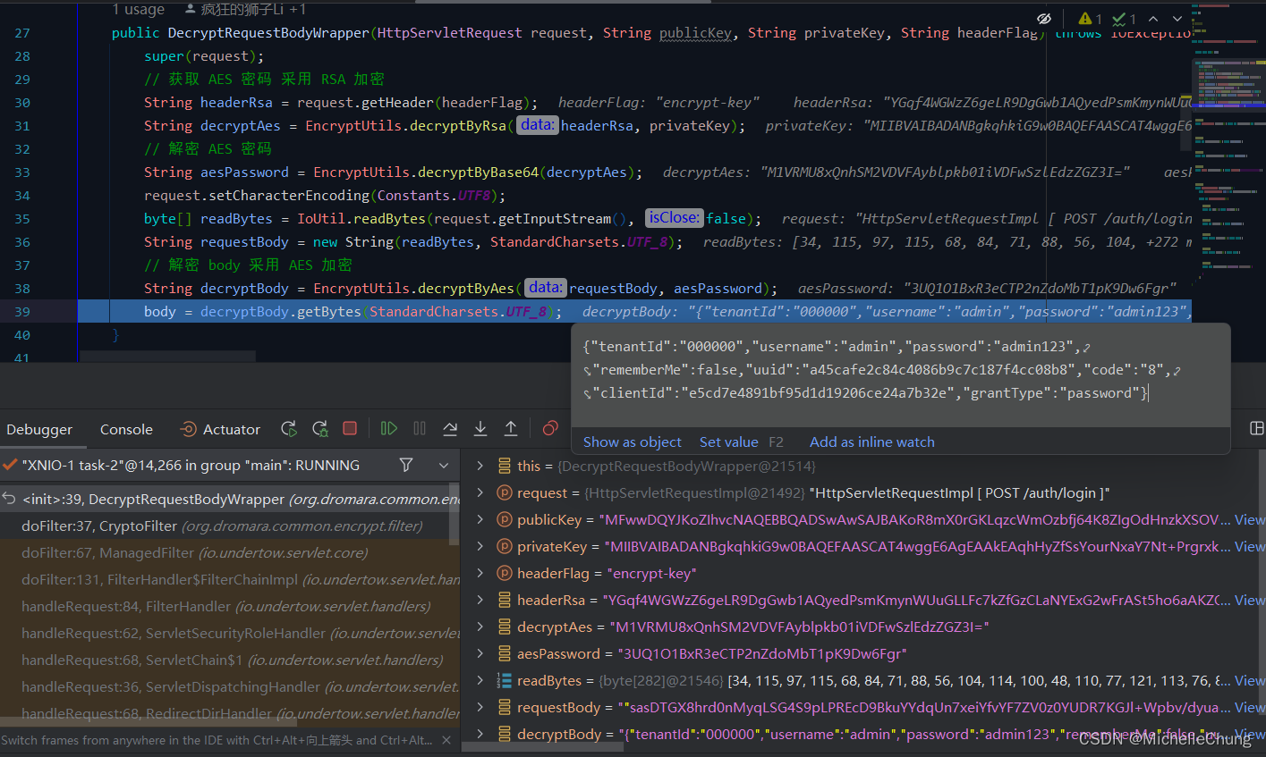 【RuoYi-Vue-Plus】学习笔记 50 - 集成 JSEncrypt 实现请求加密传输（源码）_crypto 过滤器-CSDN博客