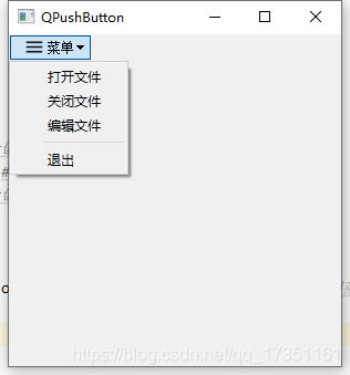 pyQt5 学习笔记（12）QPushButton 按钮控件_pyqt5 qpushbutton-CSDN博客