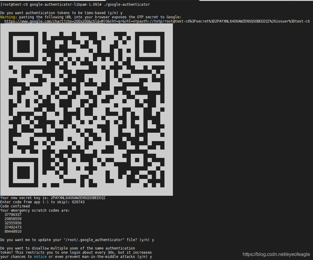 Linux ssh 双因子登录验证: Google Authenticator_xshell 自动登录 双因子-CSDN博客