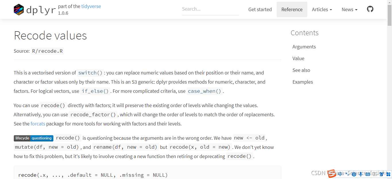R语言dplyr包recode函数、recode_factor函数数值或因子替换实战_r中recode-CSDN博客