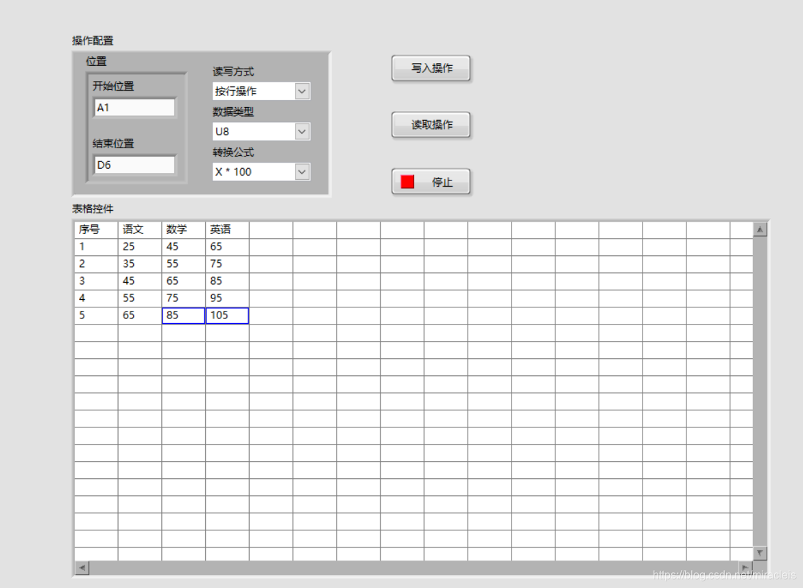 Labvie学习笔记6:excel表格的读取和写入操作labview写入excel指定位置 Csdn博客