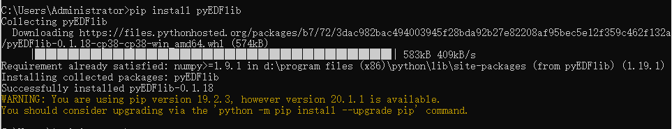 Python中安装部分库----matplotlib,pyedflib,mne,sklearn_pyedflib库安装-CSDN博客