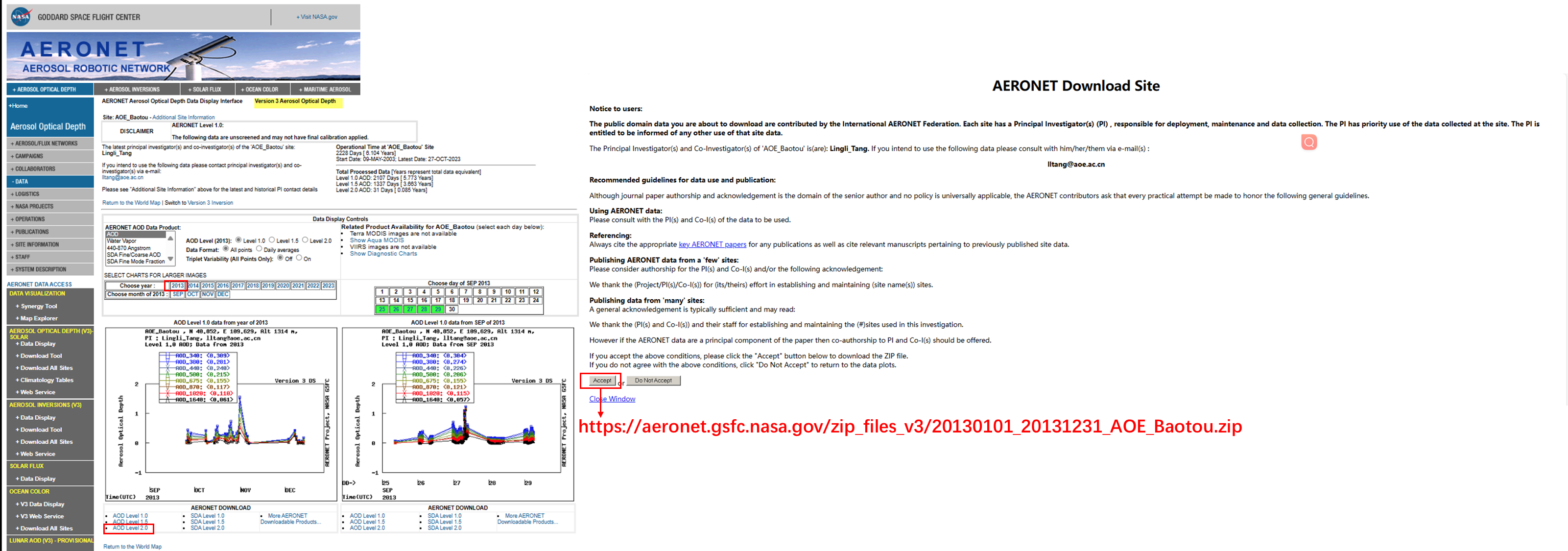 AERONET站点 AOD数据下载---方法2 python爬取-CSDN博客