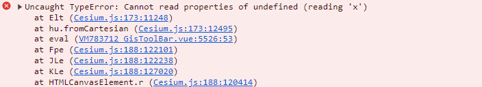 Cesium 问题：Cesium.js:173 Uncaught TypeError: Cannot read properties of undefined (reading ‘x ...