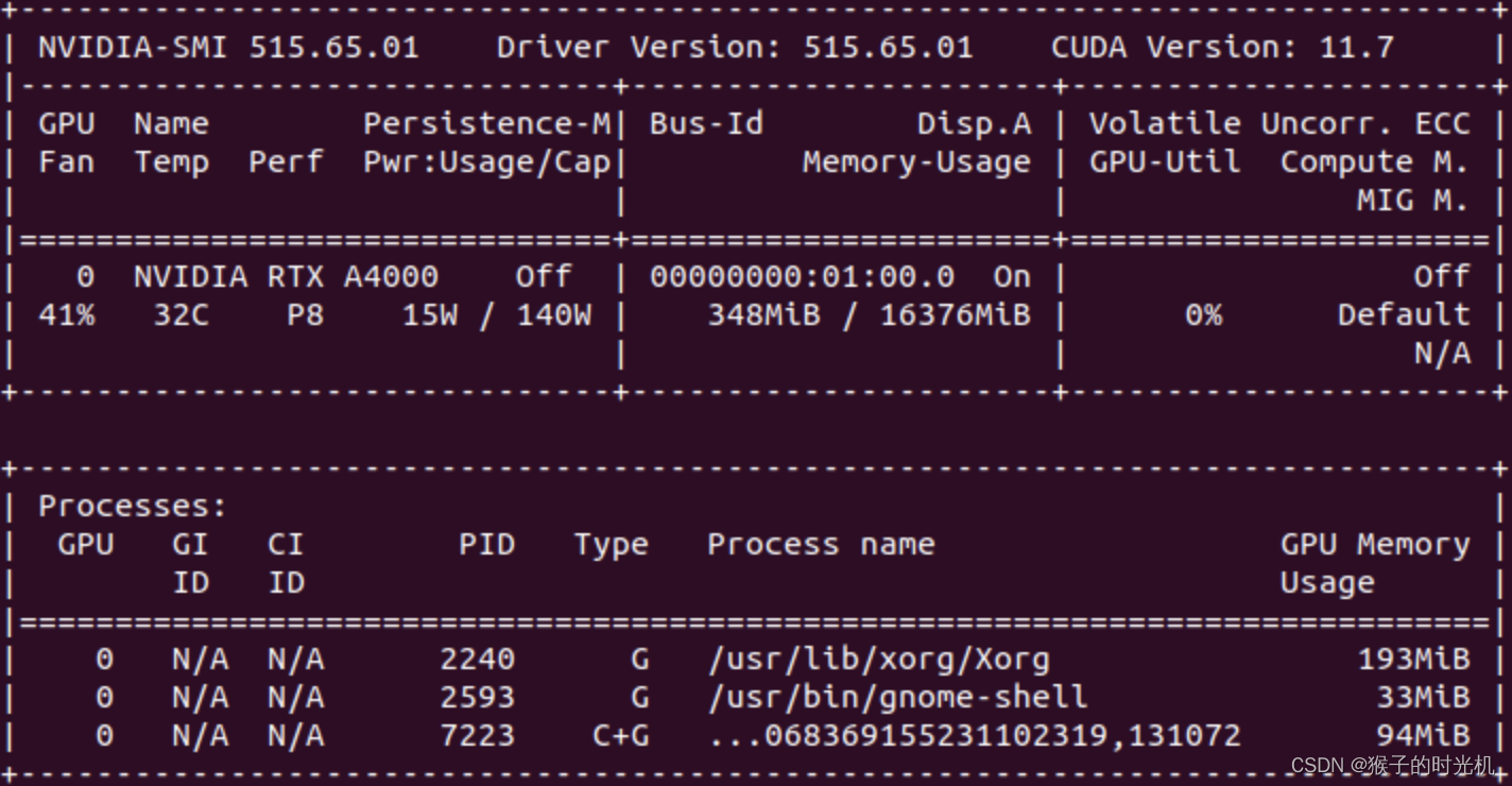 Nvidia RTX A4000 GPU 安装 515驱动记录-Ubuntu22.04_a4000驱动-CSDN博客