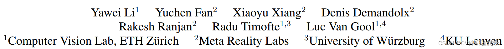 论文阅读《Efficient and Explicit Modelling of Image Hierarchies for Image Restoration》-CSDN博客