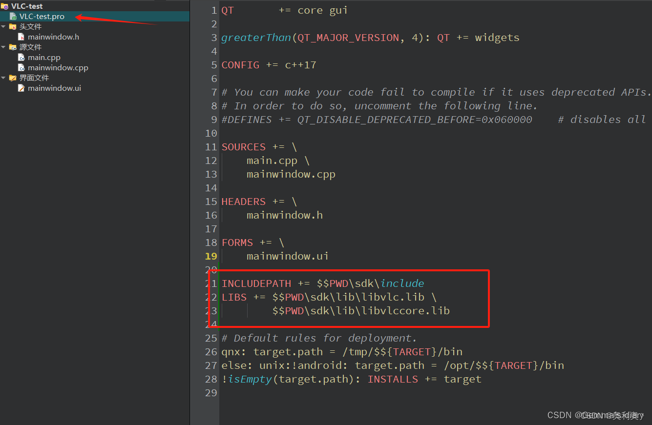 Qt中使用LibVLC实现本地视频播放和拉流播放_qt实现vlc,打开文件后自动播放-CSDN博客
