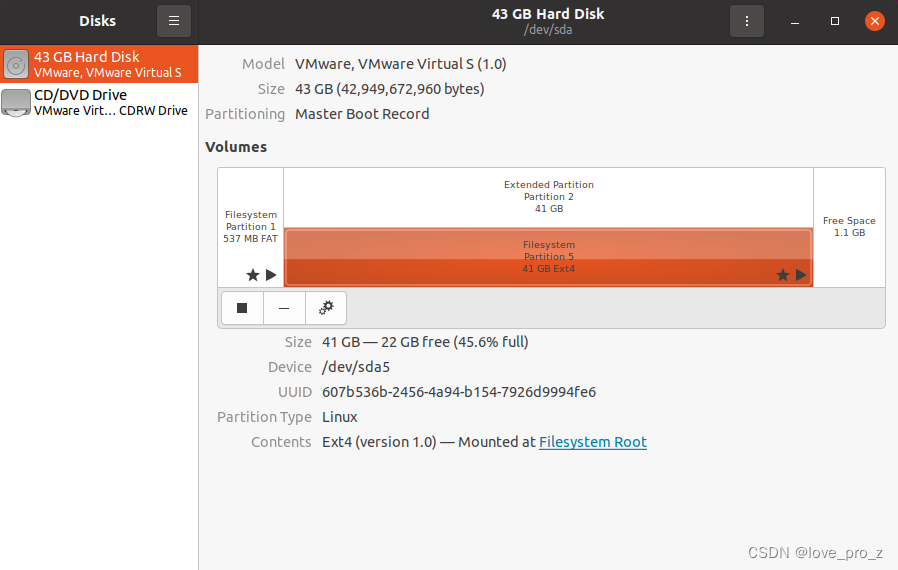 VMware虚拟机-Ubuntu磁盘扩容踩坑教程（ext4）_ubuntu ext4-CSDN博客