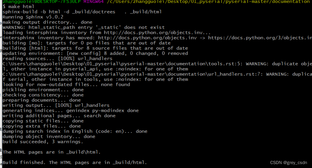 1313_pyserial的安装以及文档的生成_安装pyserial-CSDN博客