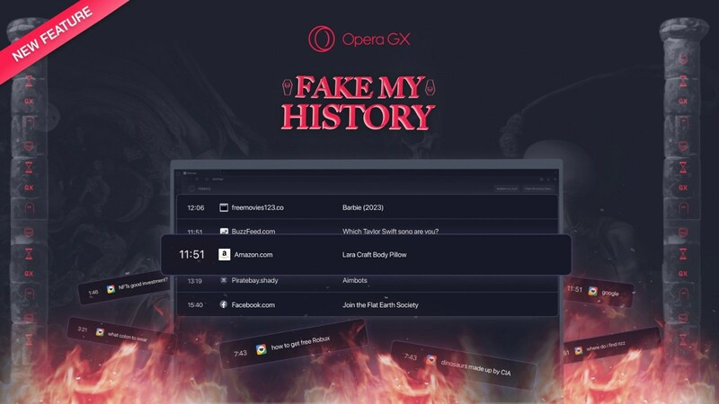 Opera GX 浏览器推出 “Fake My History” 功能-CSDN博客
