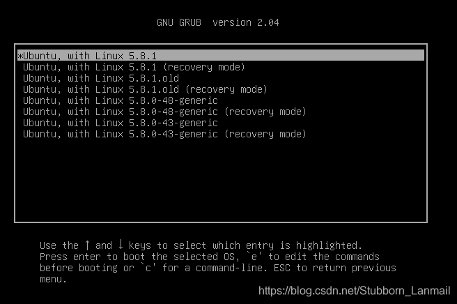 Ubantu20.04更换Linux内核版本（5.8.1）_ubuntu20.04 更换内核-CSDN博客