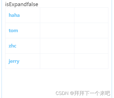 elementUI table expand 隐藏展开列 width=“1“_el-table将展开行的列去掉-CSDN博客