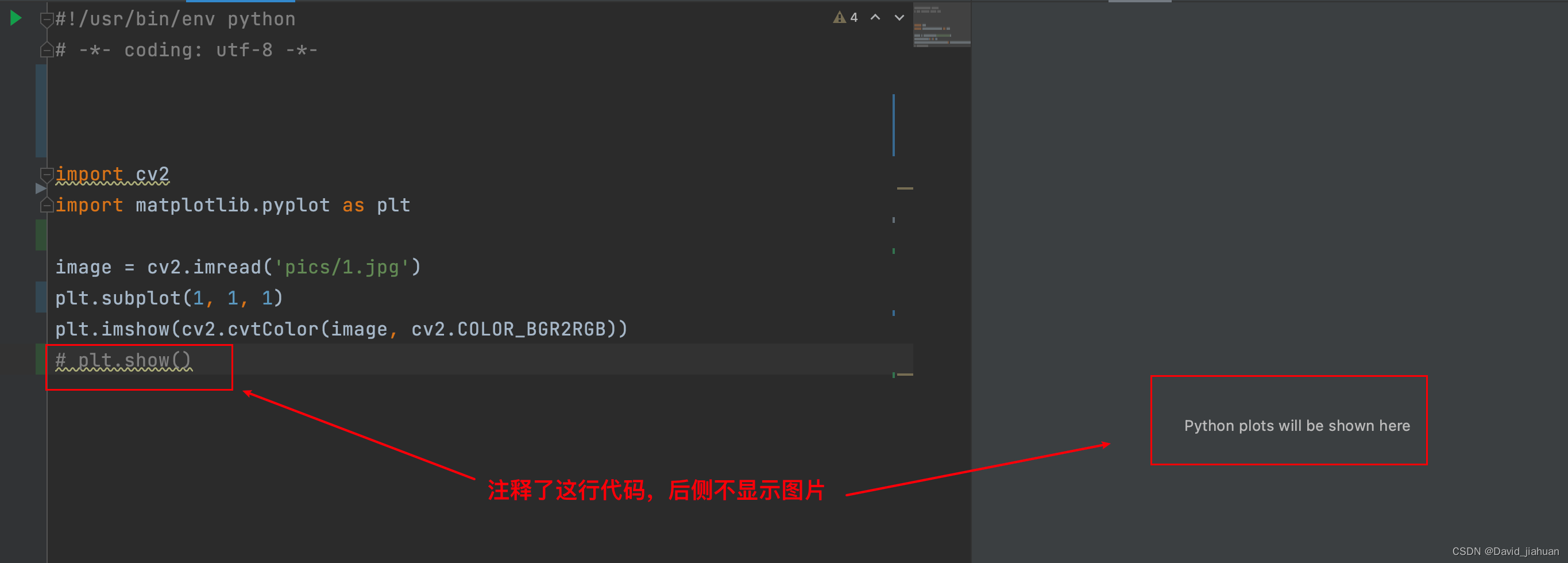 pycharm：matplotlib绘制的图 不显示_pycharm 社区版plt的图片不显示-CSDN博客