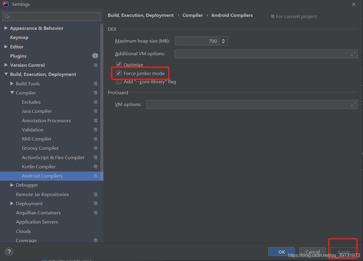 Error:Android Dex: [001terminalPlatformPAAS] Unable to execute DX_error:android dex: [mobilesmd ...