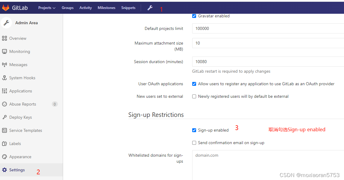Gitlab忘记管理员密码处理和禁用注册功能gitlab查看用户密码 Csdn博客 