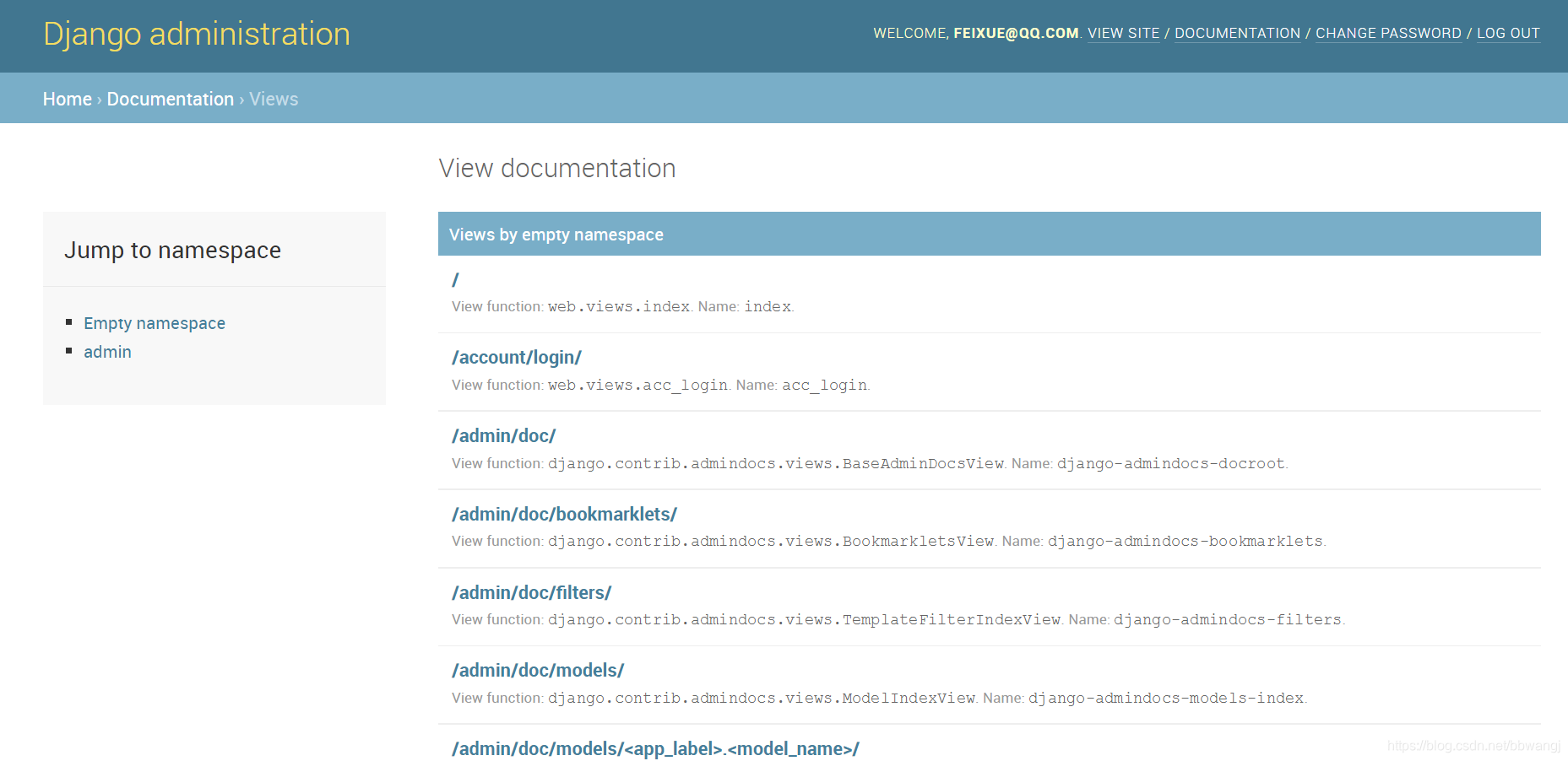 Django之Admin文档生成器_django.contrib.admindocs.urls-CSDN博客