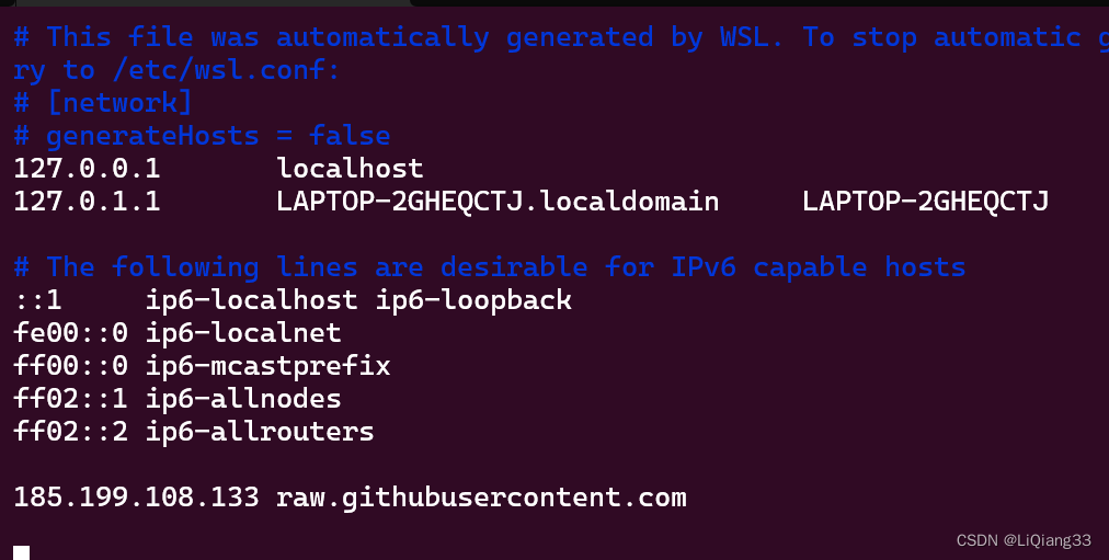 WSL2_05 报错 Connecting to raw.githubusercontent.com failed: Connection refused. 解决办法_connecting ...