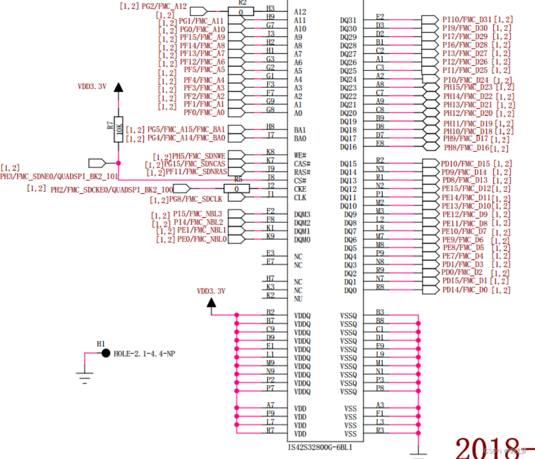 20、stm32使用FMC驱动SDRAM(IS42S32800G-6BLI)-CSDN博客