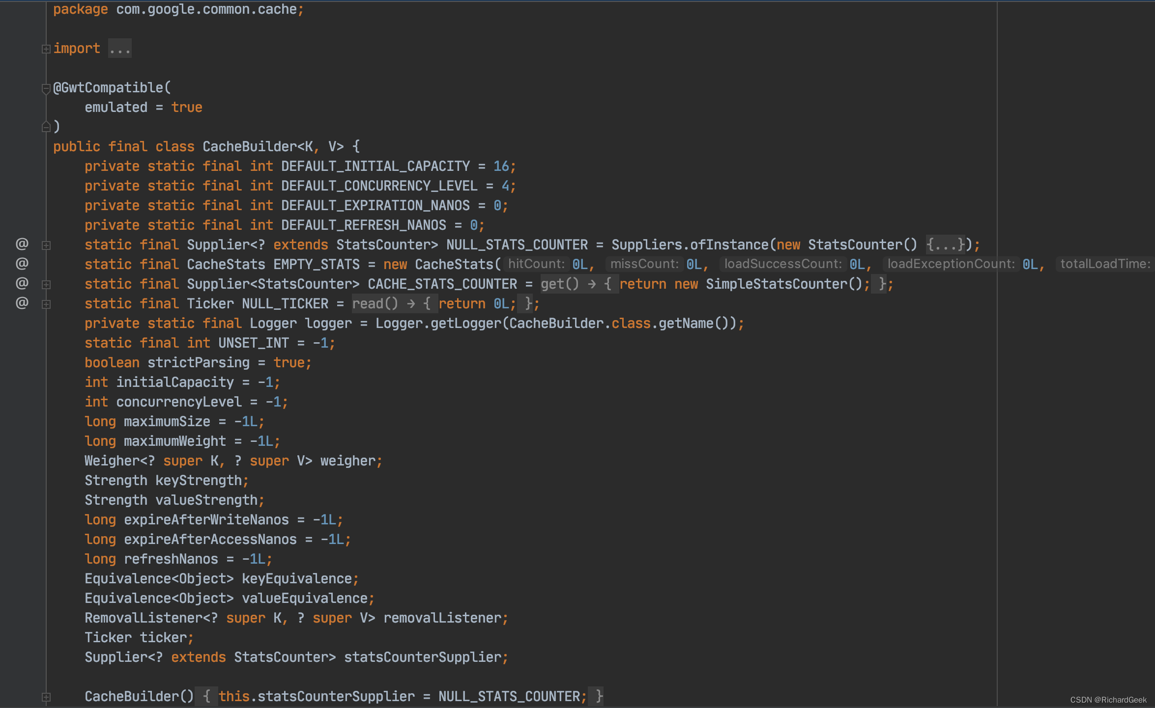 Guava CacheBuilder 本地缓存的使用-CSDN博客
