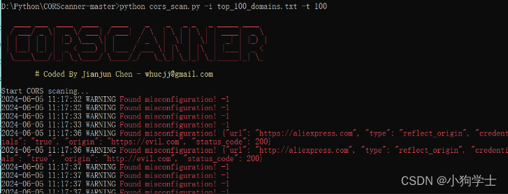 CORSscanner&burp的插件jsonp-hunter&dnsub_jsonphunter-CSDN博客
