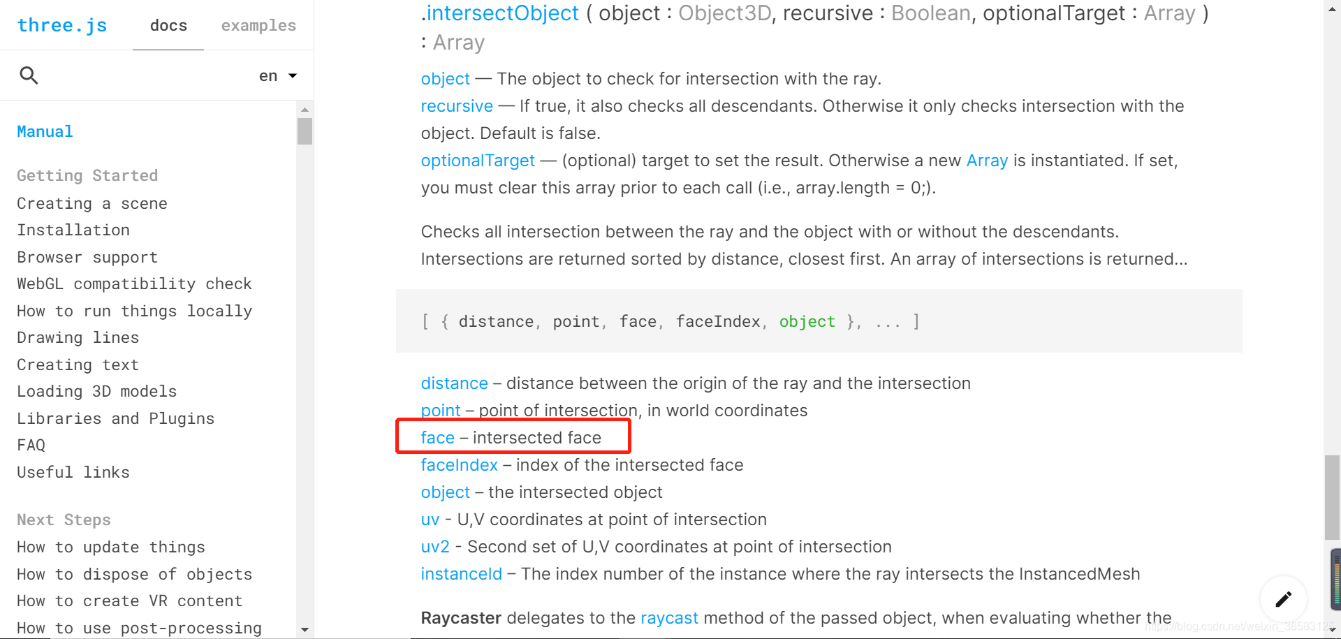 three.js: Raycaster的face属性只读_threejs raycaster face-CSDN博客