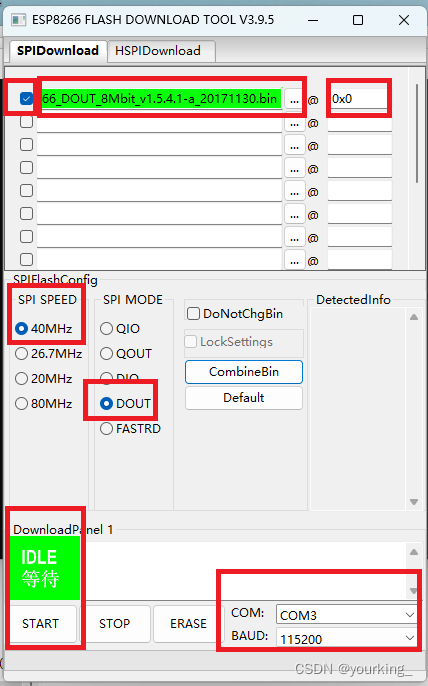 ESP8266-01的使用：固件烧录、串口调试、MCU控制_esp826601flash多大-CSDN博客