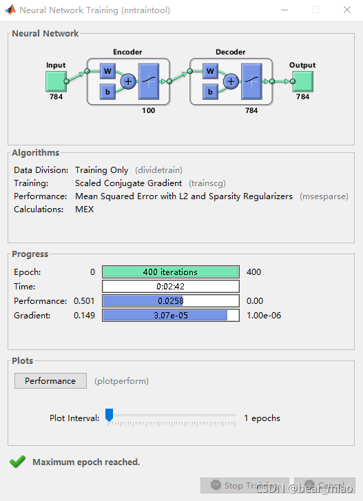 【matlab深度学习工具箱】学习笔记 图形分类中的堆栈自动编码器train Stacked Autoencoders For Image