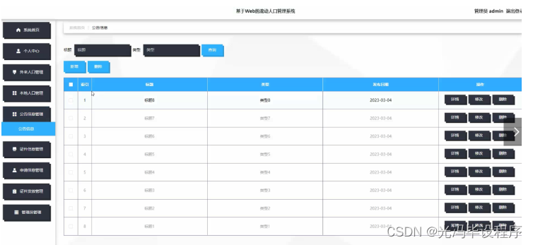 ssm/java/node/python/php基于Web的流动人口管理系统【2024年毕设】_基于web的人力资源管理系统,后端用pho-CSDN博客