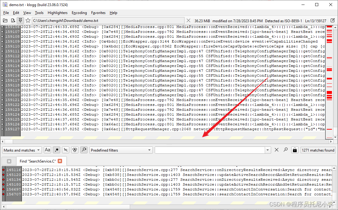 程序员专用文本日志分析工具klogg-CSDN博客