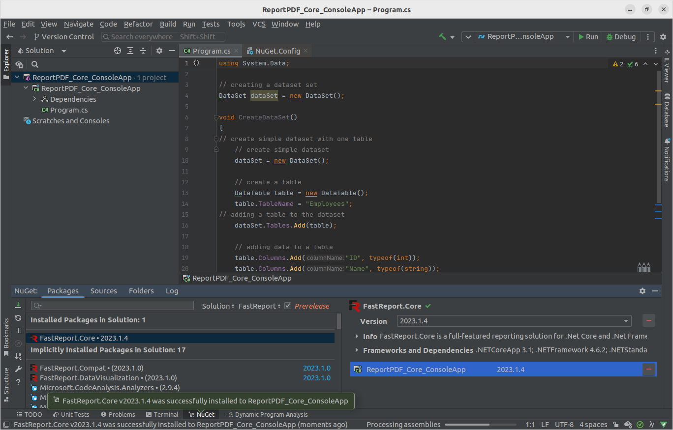 报表控件FastReport使用指南——使用NuGet包创建PDF文档_fastreport 文档-CSDN博客