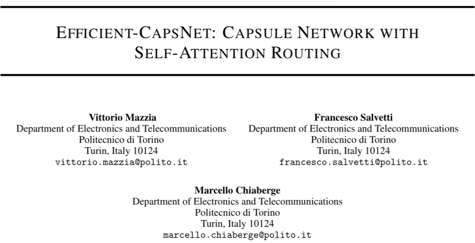 胶囊网络全新升级！引入自注意力机制的Efficient-CapsNet-CSDN博客