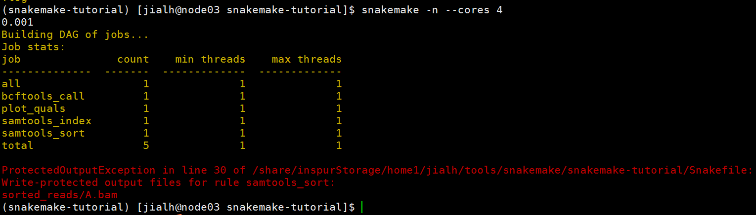 snakemake教程-02进阶部分_samtools mpileup option `u` is functional, but dep-CSDN博客