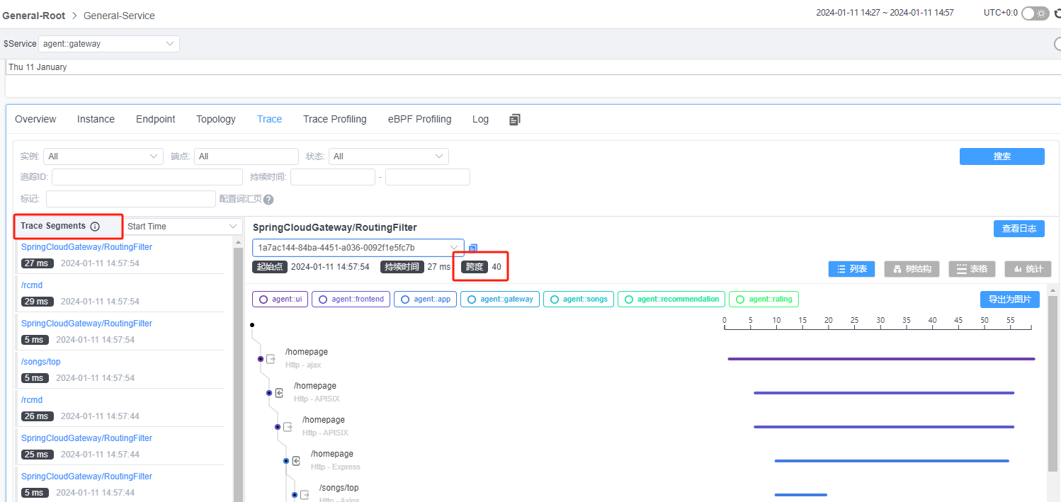 Skywalking UI页面中操作的各种实用功能汇总_skywalking ui账号-CSDN博客